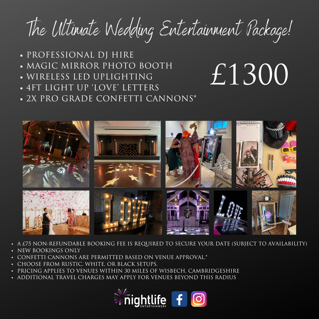 Wedding Packages - Nightlife Entertainment